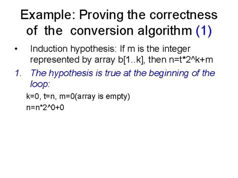 Proving The Correctness Of Algorithms Algorithm Design And
