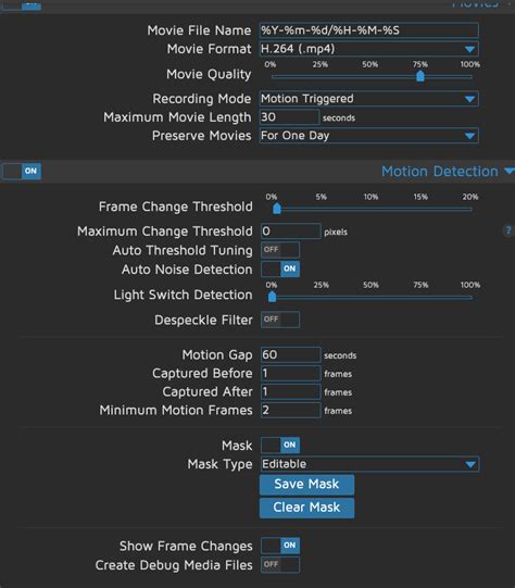 Motion Detection Video Length Question Issue Motioneye Project Motioneye GitHub