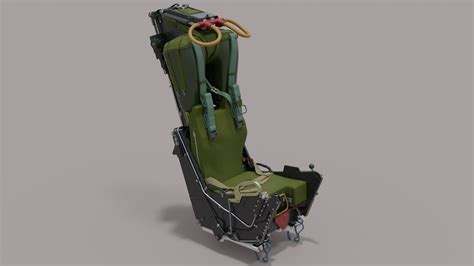 Martin Baker Mk7 Ejection Seat 3d Model Cgtrader