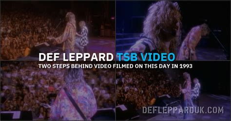 30 Years Ago Def Leppard Film Classic Two Steps Behind Promo Video
