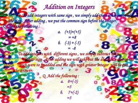 Maths Integers Pptx