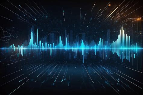 Premium Photo Big Data Analysis Technology Glowing Background Design