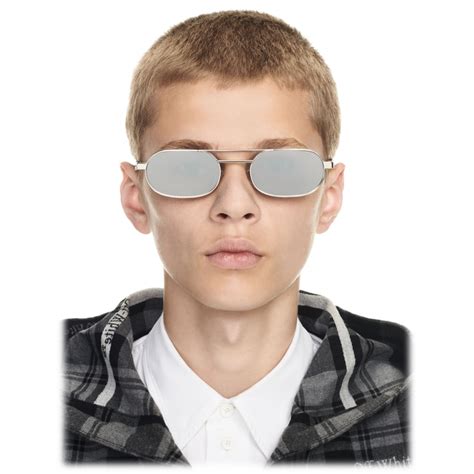 Off White Vaiden Sunglasses Silver Luxury Off White Eyewear
