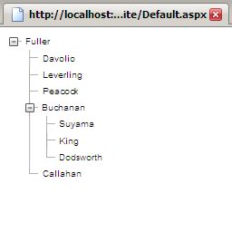 Telerik Web Forms Treeview Design Time Binding To Linqdatasource Telerik Ui For Asp Net Ajax