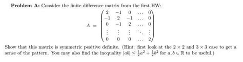 Solved 1 A 0 Problem A Consider The Finite Difference