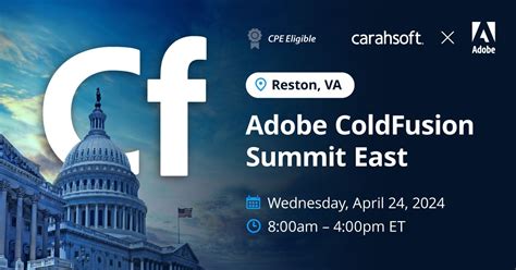 Carahsoft On Linkedin Adobe Coldfusion Summit East 2024