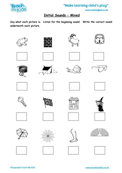 Phonics Initial Sounds Workbook 1 4 6 Years Tmk Education