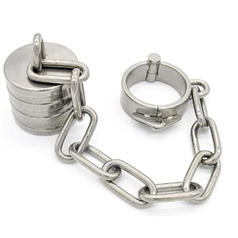 16oz Stainless Steel Male Chastity Device With Testicle Ball Scrotum