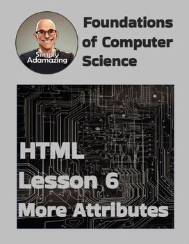 Html Lesson More Attributes By Simply Adamazing Tpt
