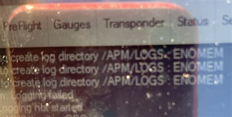 Logging Failed Failed To Create Log Directory Apmlogsenomem