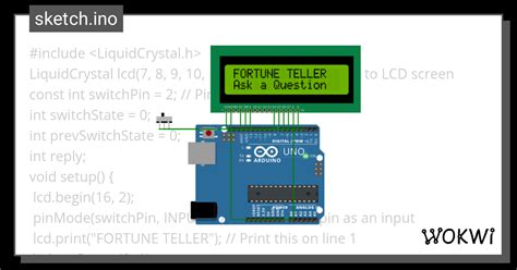 Fortune Teller Wokwi ESP32 STM32 Arduino Simulator