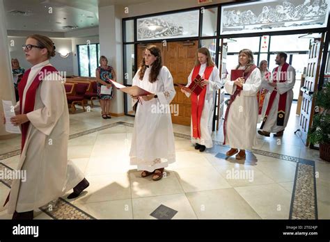 Austin Texas Usa October 1 2023 Ordination Ceremony For Cecilia