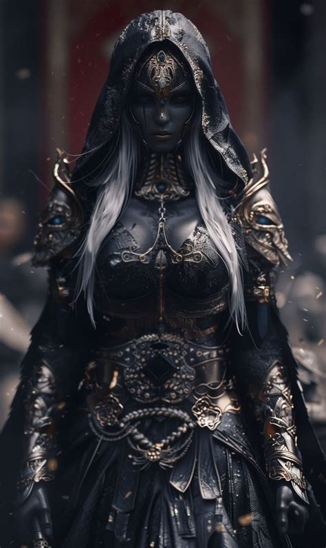 Drow Cleric Dark Elf Native American Warrior Character Design
