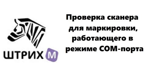 Проверка сканера для маркировки работающего в режиме Com порта — Teletype