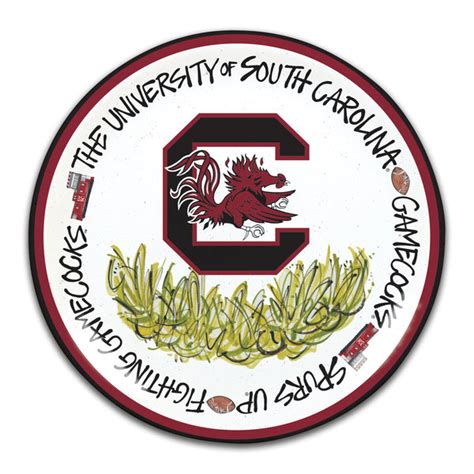 South Carolina Gamecocks 4 Pack Plate Set Gamecock Traditions