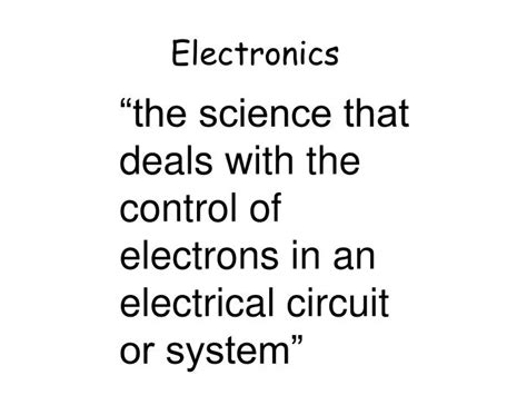 PPT Electronics PowerPoint Presentation Free Download ID 298372