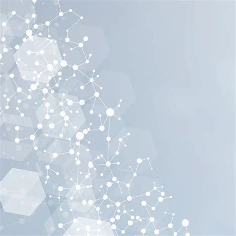 Blue Abstract Background Molecule Structure Vector Illustration Stock