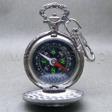 Pocket Watch Style Military Army Compass Liquid Outdoor Camping Hiking