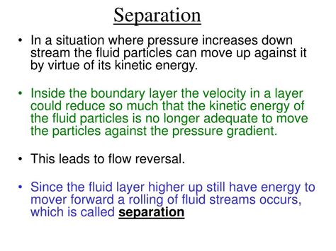 Ppt Boundary Layer With Pressure Gradient In Flow Direction Powerpoint Presentation Id219150