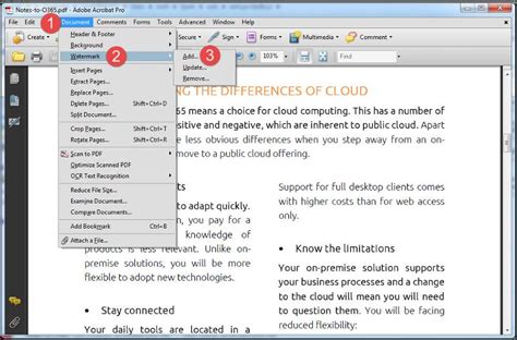 How To Add Remove And Update Watermark To PDF Using Adobe Acrobat Experts Exchange