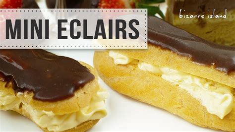Homemade Mini Eclairs And Pastry Cream Recipe D For Delicious Youtube