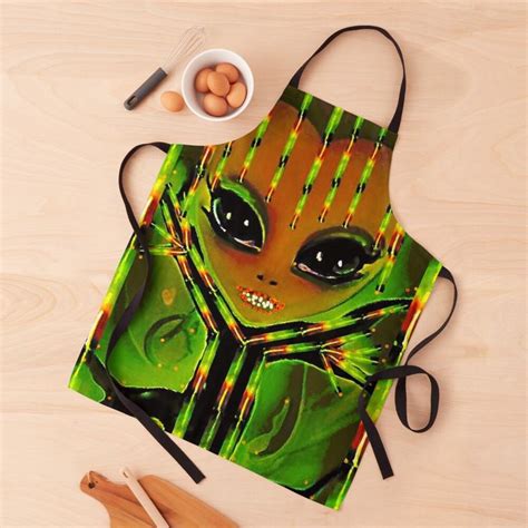 Save Mother Earth Alien Girl Apron