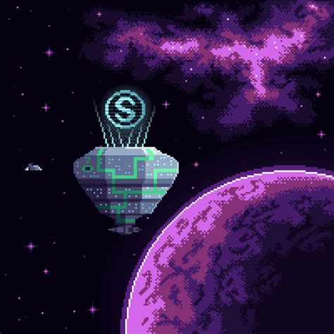 First Space Scene Rpixelart