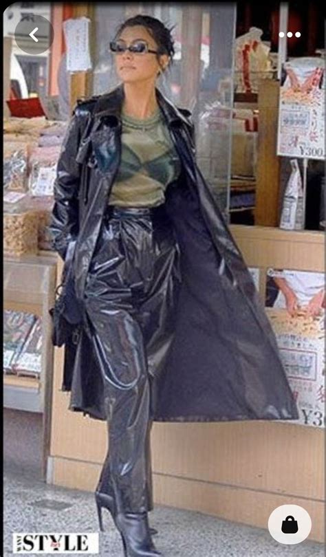 Green Raincoat Vinyl Raincoat Pvc Outfits Funky Outfits Imper Pvc