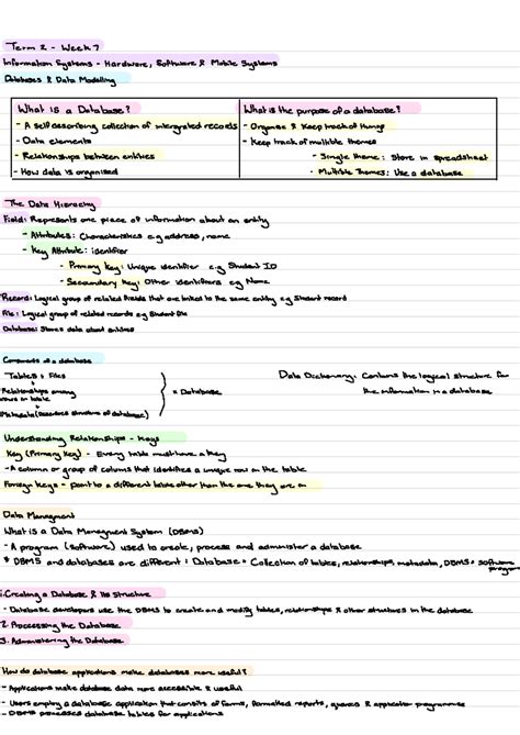 S1 Term 2 Full Lecture Notes All Weeks Warning Error During Font