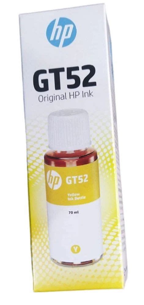 Yellow HP GT Cyan Original Ink Bottle For Enlargements Packaging Size X X Mm At