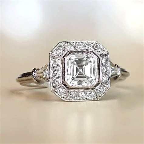 Asscher Cut Diamond On Hand