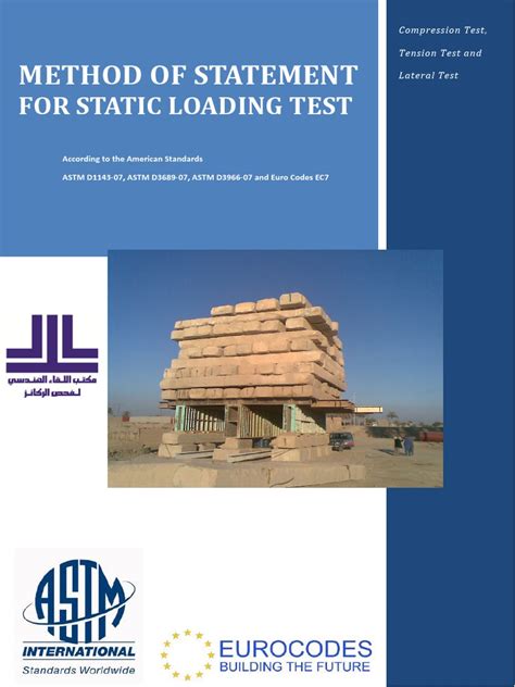 Method Of Statement For Static Loading Test Pdf Computer