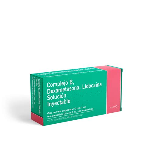 Complejo B Dexametasona Lidocaína Solución Inyectable 52 Off