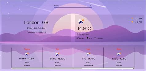 Build A 7 Day Weather Forecast App Using React 7 Day Forecast