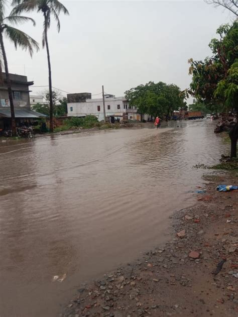 Waterlogging In The Market Due To Four Hours Of Rain चार घंटे की
