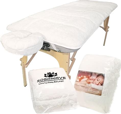 Saloniture Fleece Massage Table Pad And Face Cradle Set