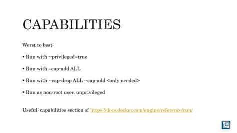 Docker Security Configuration Ppt