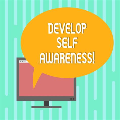 Word Writing Text Develop Self Awareness Business Concept For Improve