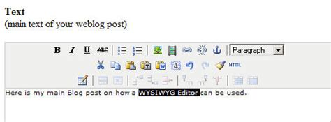Beginning Blogging And The Wysiwyg Editor Sap Community