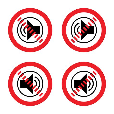 Stop Volume No Loud Sign Do Not Make Noise Prohibition Do Not Allow Sound Forbidden Sound