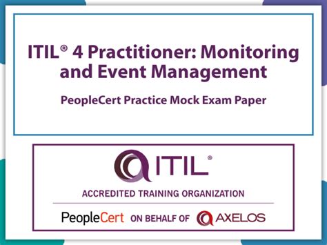 Itil 4 Practitioner Monitoring And Event Management Mock Exam 1wtraining Uk