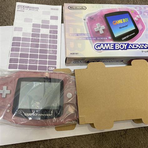 【未使用】ゲームボーイアドバンス ほぼ 新品未使用 ミルキーピンク レア Gba 任天堂 説明書 箱 Nintendo ニンテンドー ゲーム