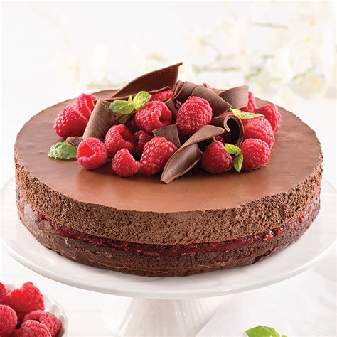 Gâteau mousse au chocolat et framboises Les recettes de Caty