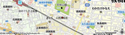 東京都板橋区常盤台4丁目2の地図 住所一覧検索｜地図マピオン