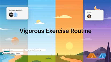 Vigorous Exercise Routine
