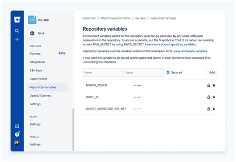 Bitbucket Pipelines Ghost Inspector