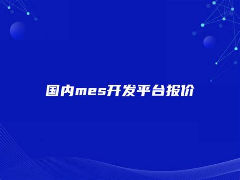 国内mes开发平台报价 金智达软件