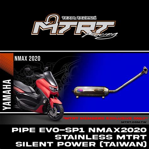 Pipe Evo Sp1 Nmax2020 Stainless Mtrt Silent Power Taiwan