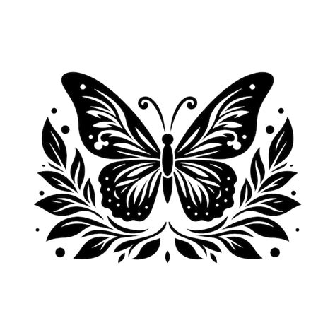 Butterfly Silhouette Vector Butterfly Silhouettes Swarm Illustration