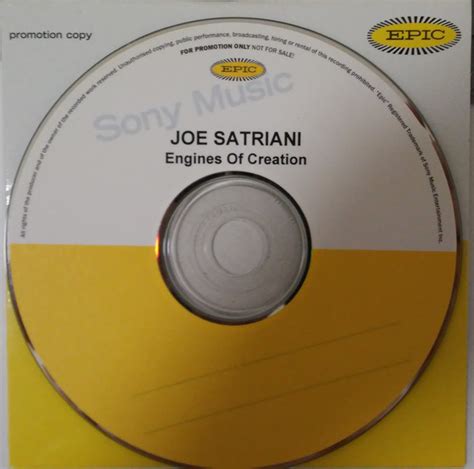 Joe Satriani Engines Of Creation 2000 Cdr Discogs
